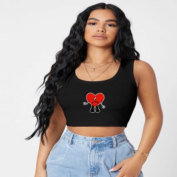 Tops | Bad Bunny Cropped Top Un Verano Sin Ti Crop Top Bad Bunny ...